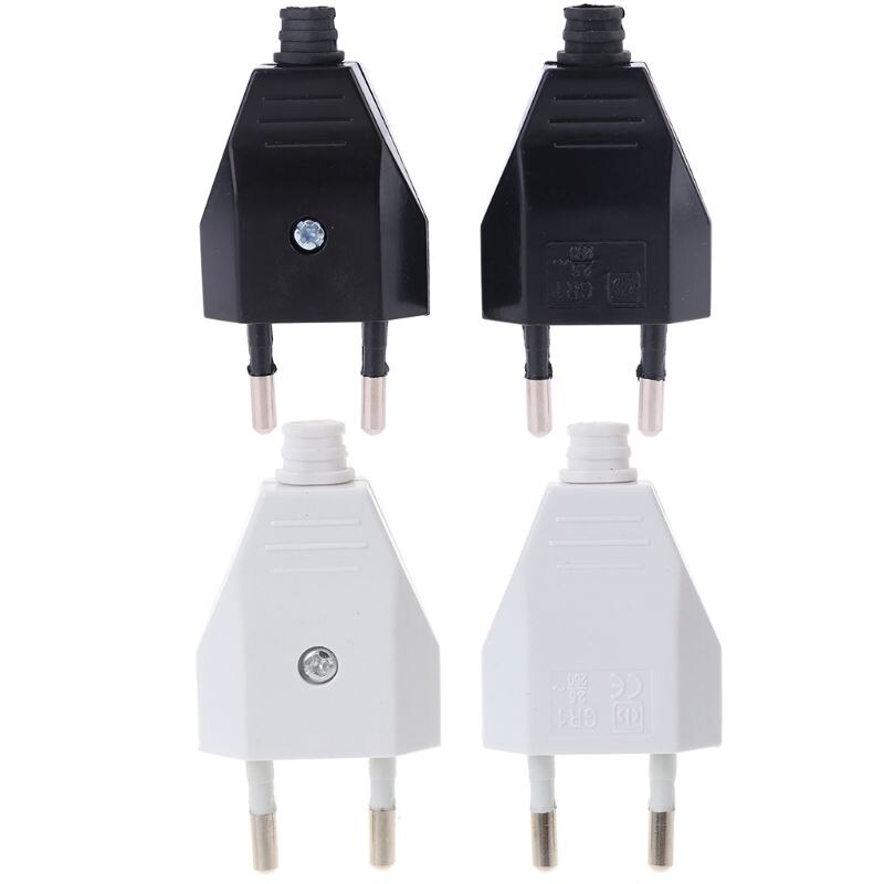 2 Pcs German Type European 2 Pin Plugs Network Cab... – Grandado
