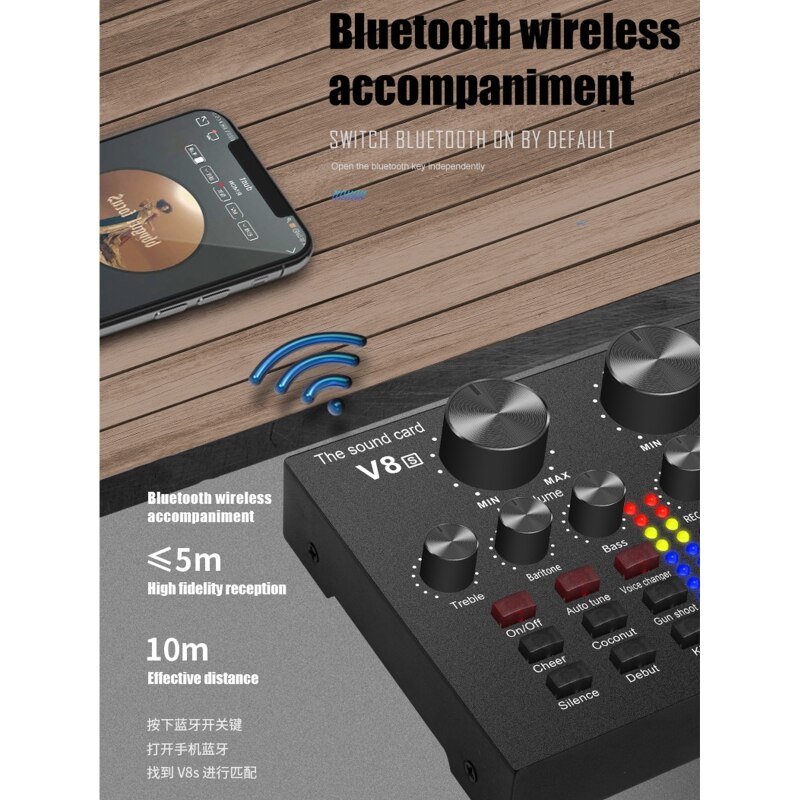 Audio Mixer Sound Card USB External Sound Board Li... – Vicedeal