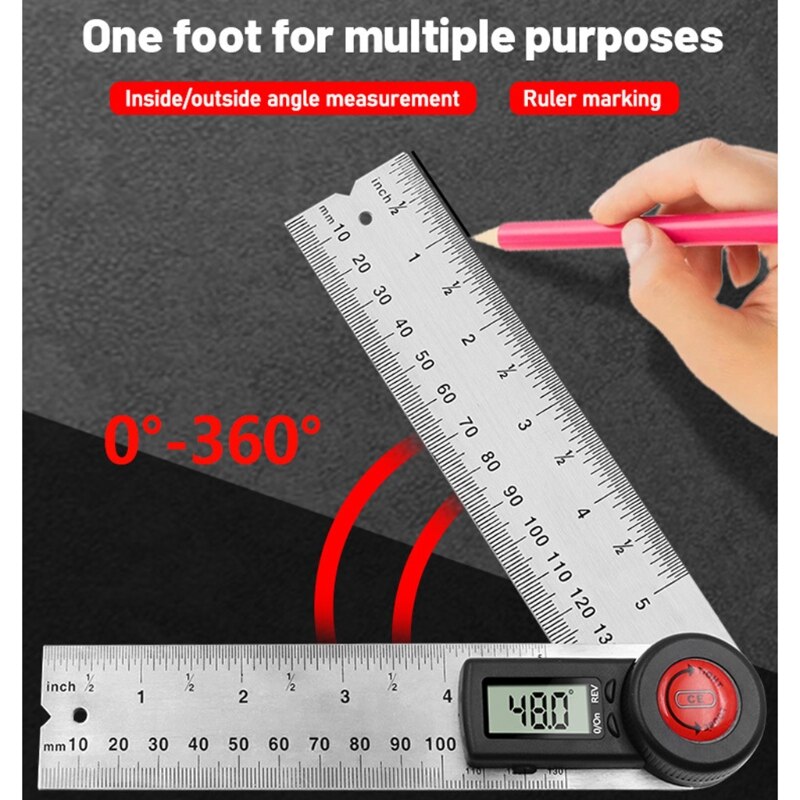 Digital Protractor Angle Ruler Spi rit Level Unive... – Grandado