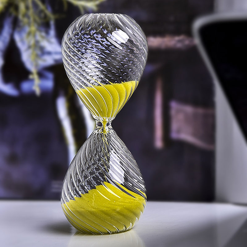 Nordic Style Glass Hourglass 5/15/30 Minutes Twist... – Grandado