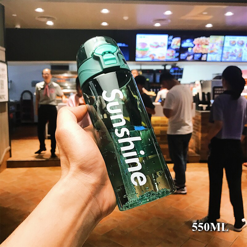 Water bottle with straw Gym Sports Water Bottles 4... – Grandado