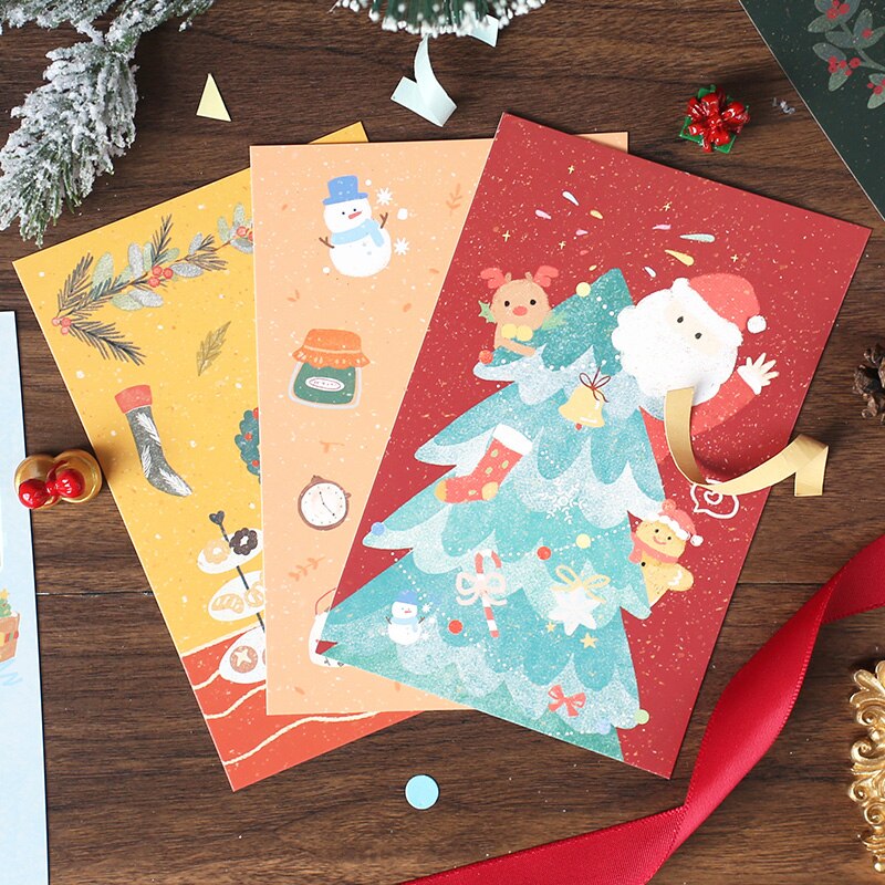 30 Sheets/Set Christmas Eve Blessing Postcard Holl... – Grandado