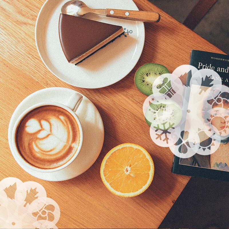 8/16/19PCS Coffee Stencils Coffee Printing Model F... – Grandado