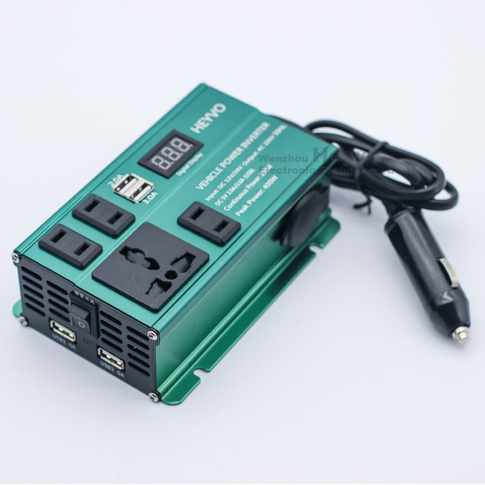 Car inverter charger converter digital display LED... – Grandado