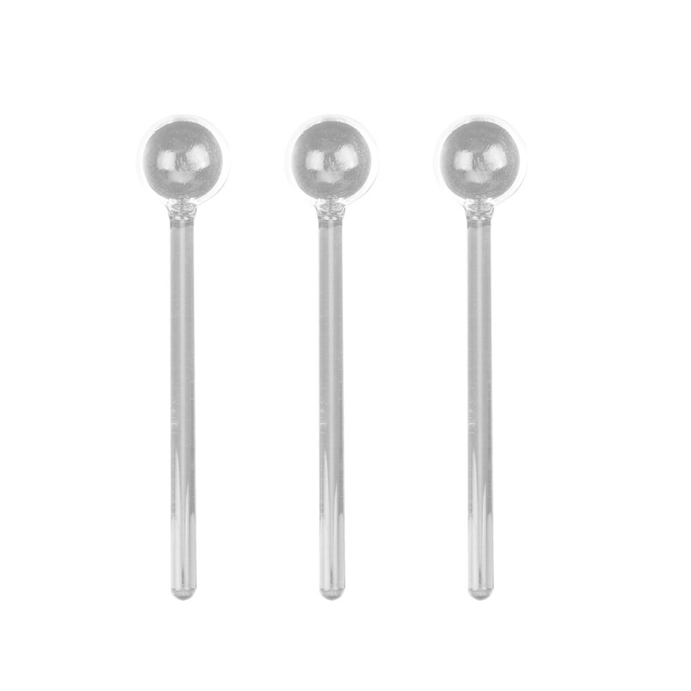 3/6PCS Long Handle Glass Tea Spoons Tableware Clea... – Grandado