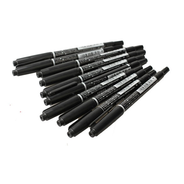 10pcs Black Double Head Marker Pen Waterproof Perm... – Grandado