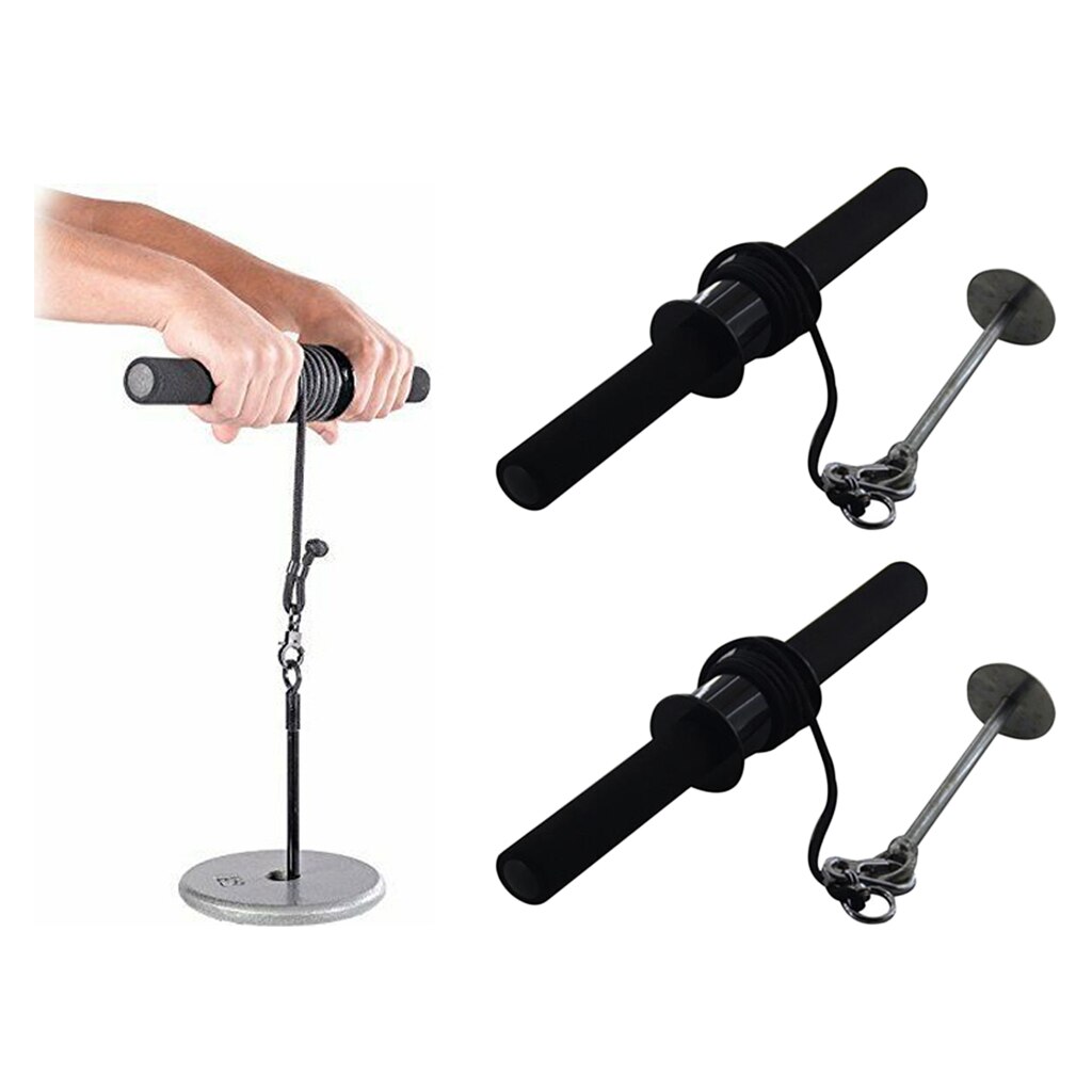 2x Wrist Roller Gym Adjustable Forearm Exerciser C... – Grandado