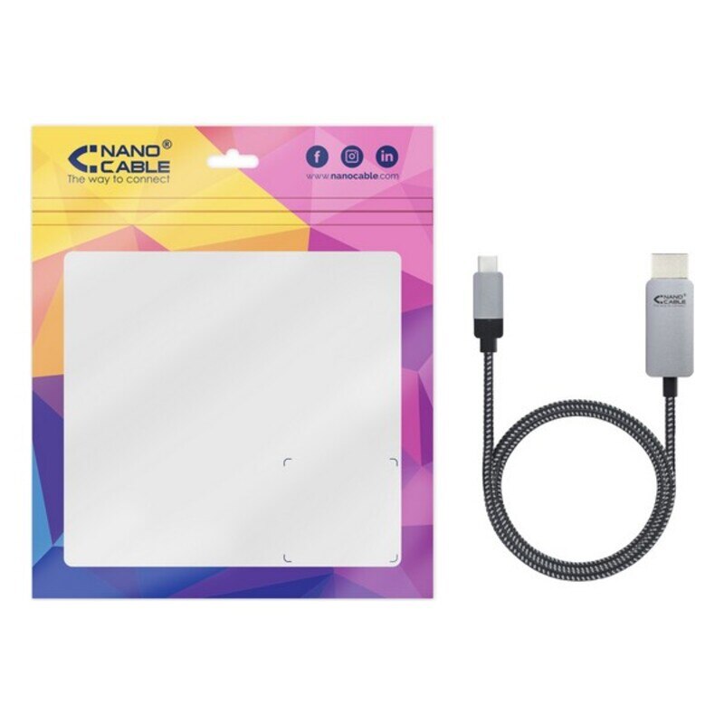Cable USB C a HDMI NANOCABLE 4K HDR – Grandado