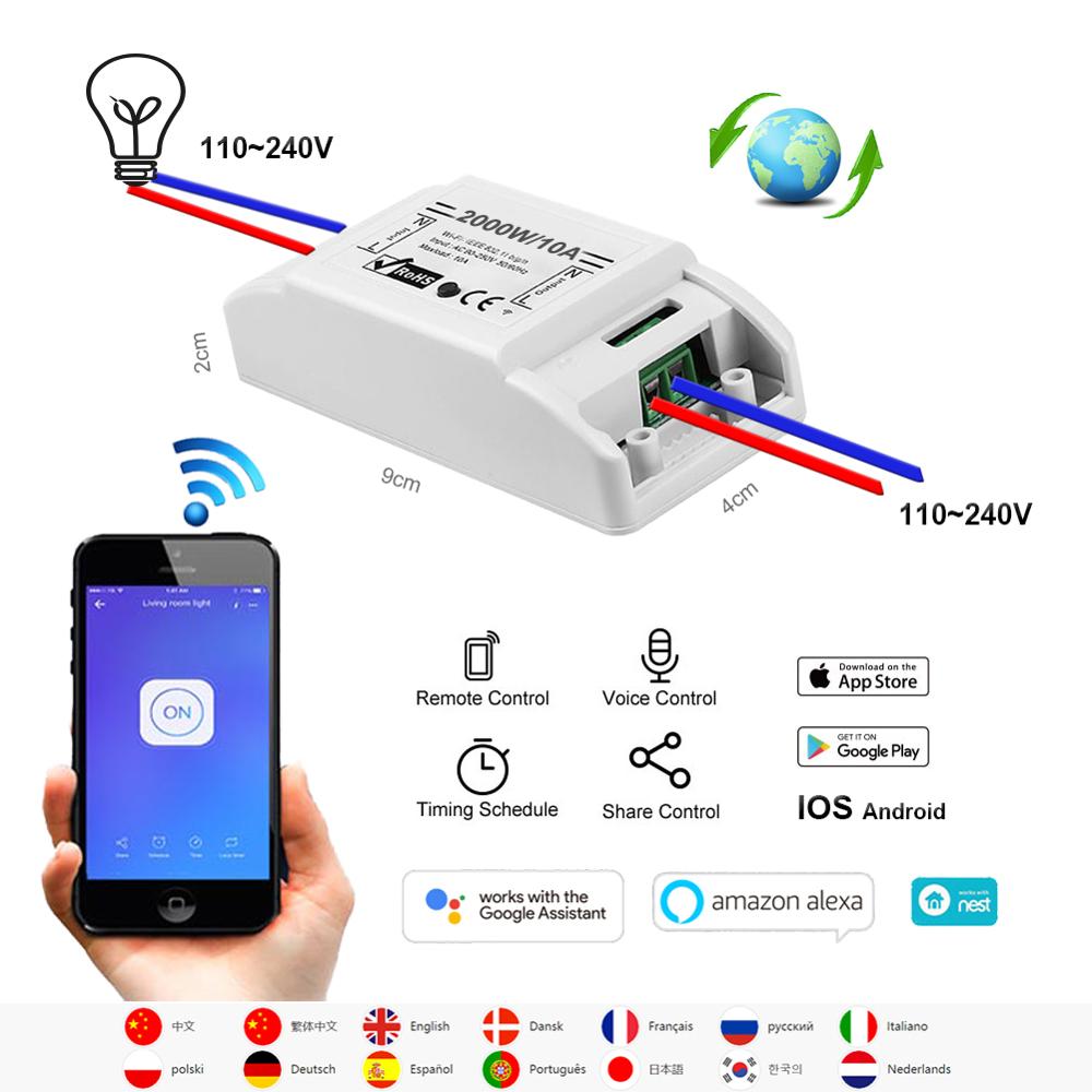 Timer Voice Control Wifi Smart Switch Remote IOS A... – Vicedeal
