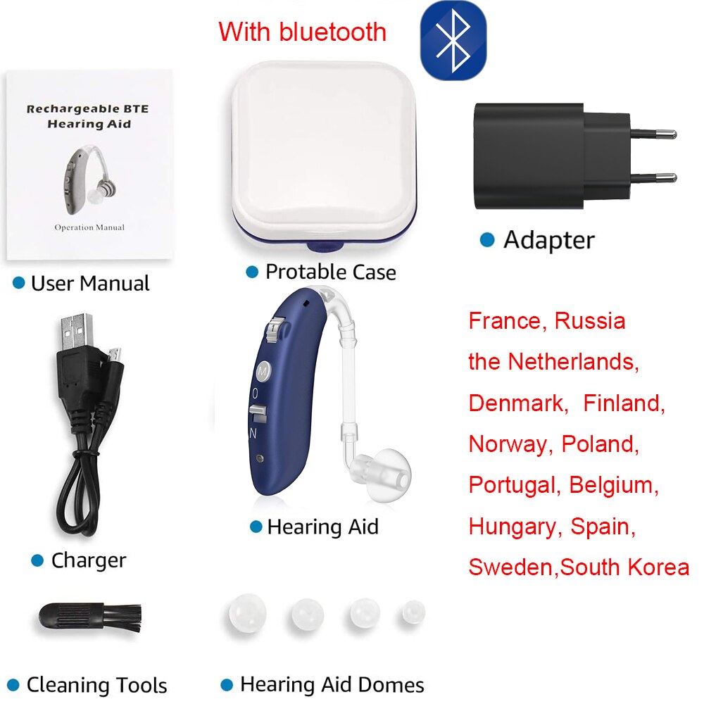 Bluetooth Hearing Aid Wireless Charge Hearing Aids... – Grandado