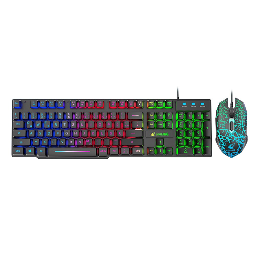 T13 Gaming keyboard Mouse Combo RGB Backlight USB ... – Vicedeal