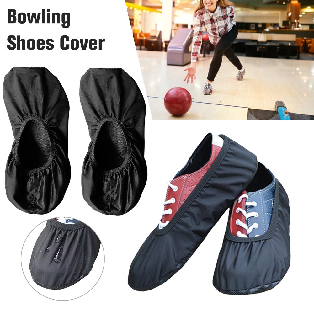 1 Pair Black Elastic Fabric Sports Bowling Shoe Sl... – Grandado