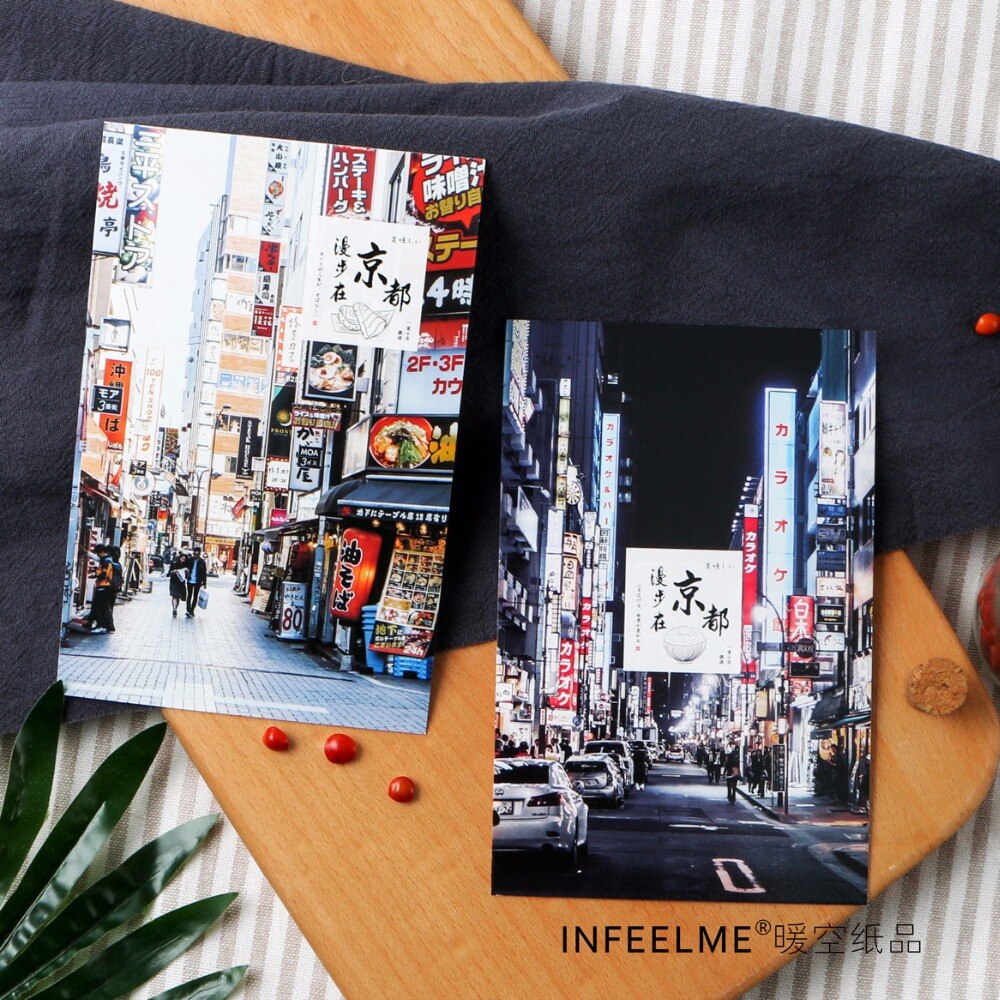 30 sheets/LOT Walking in Kyoto Postcard /Greeting ... – Vicedeal