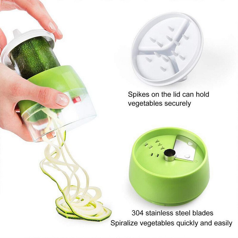 5 In1 Handheld Spiralizer Groentesnijder Verstelba... – Vicedeal