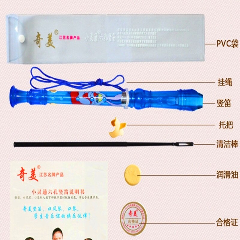Plastic Flute Recorder Soprano 6 holes Germanic C ... – Grandado