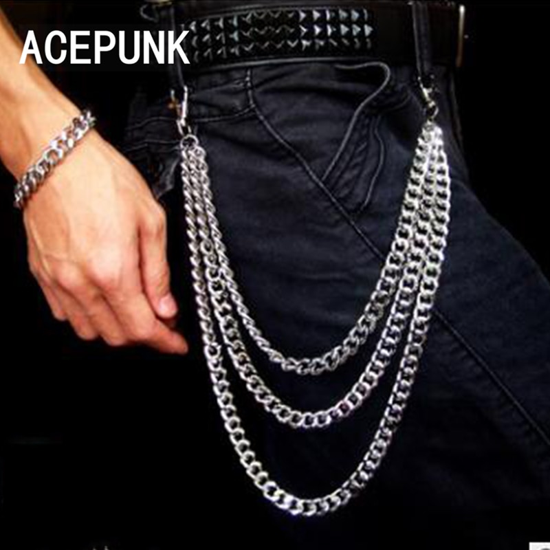 Cool hip-hop punk taille chain shiny dikke ketting... – Vicedeal