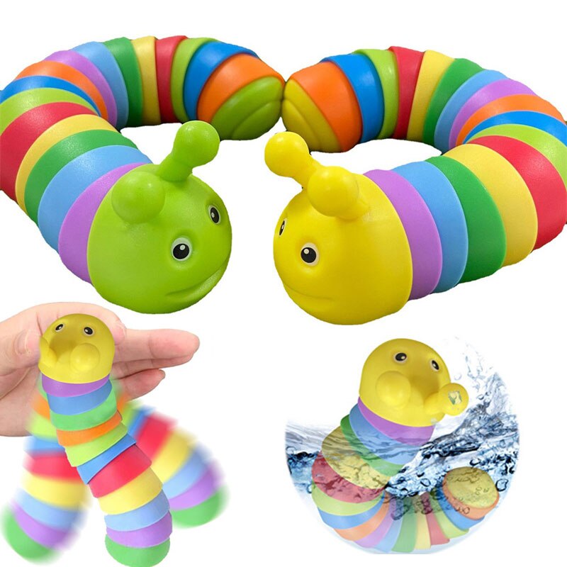 3D Fidget Slug Articulated Flexible Peristalsis Ca... – Vicedeal