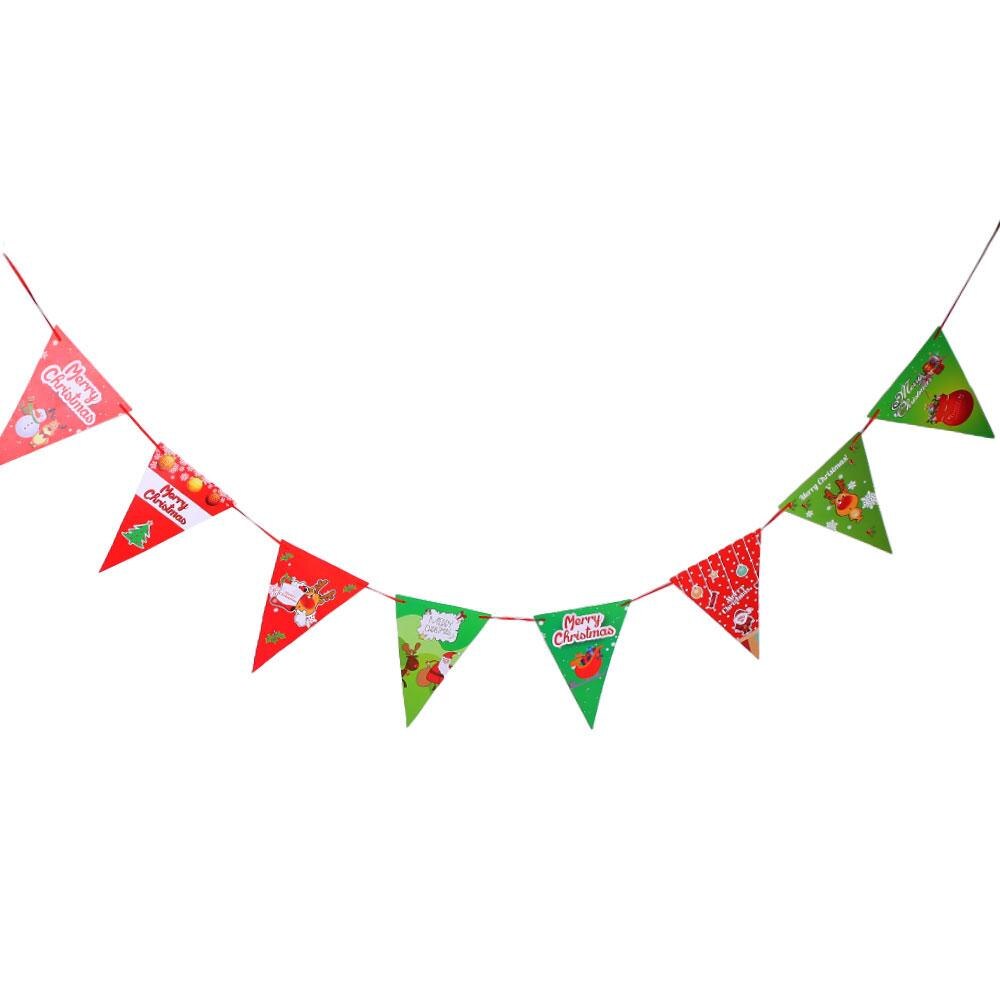 Hanging Triangle Flag Christmas String Xmas Banner... – Grandado