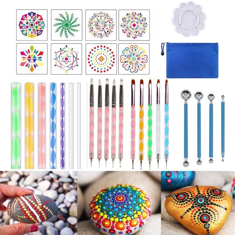 35pcs Mandala Dotting Tools Set for Painting Rocks... – Vicedeal