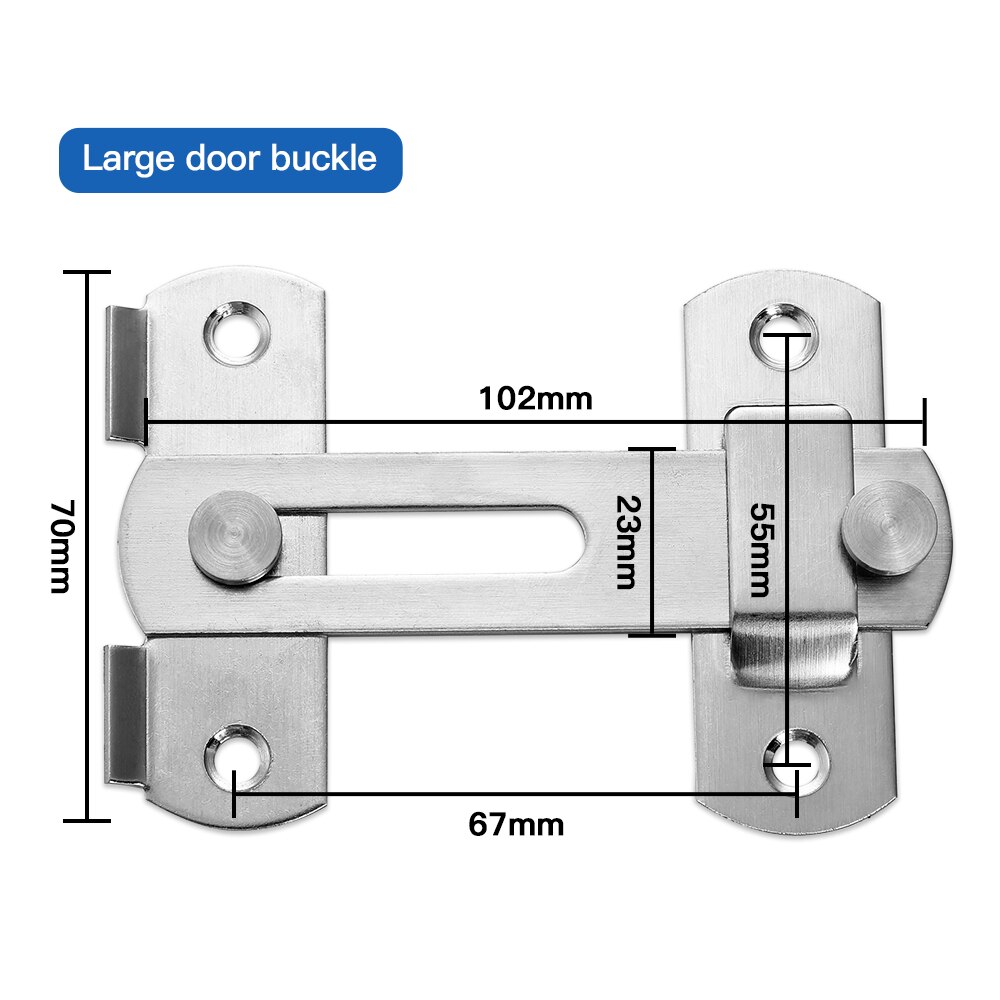 Durable Stainless Steel Double-ended Latch, 2/3/4 ... – Grandado