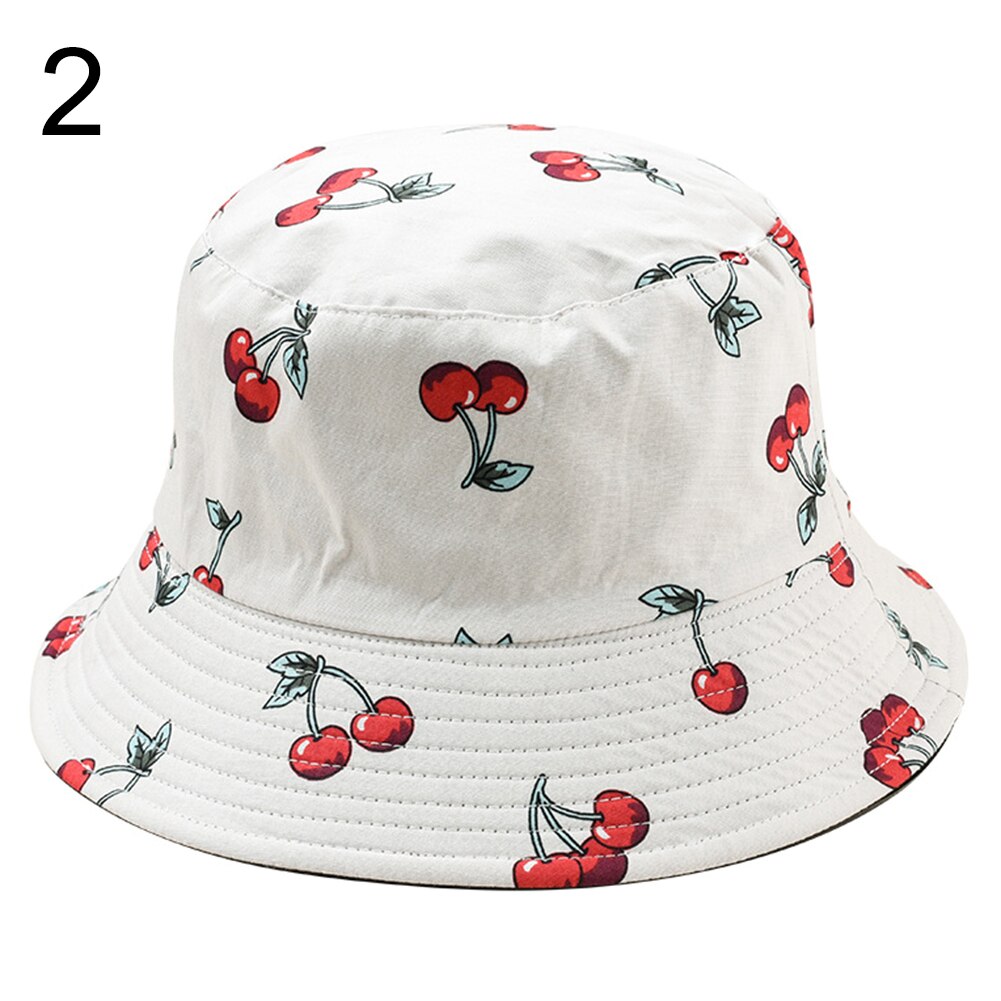 Cute Fruit Print Double Side Folding Fisherman Sun... – Grandado