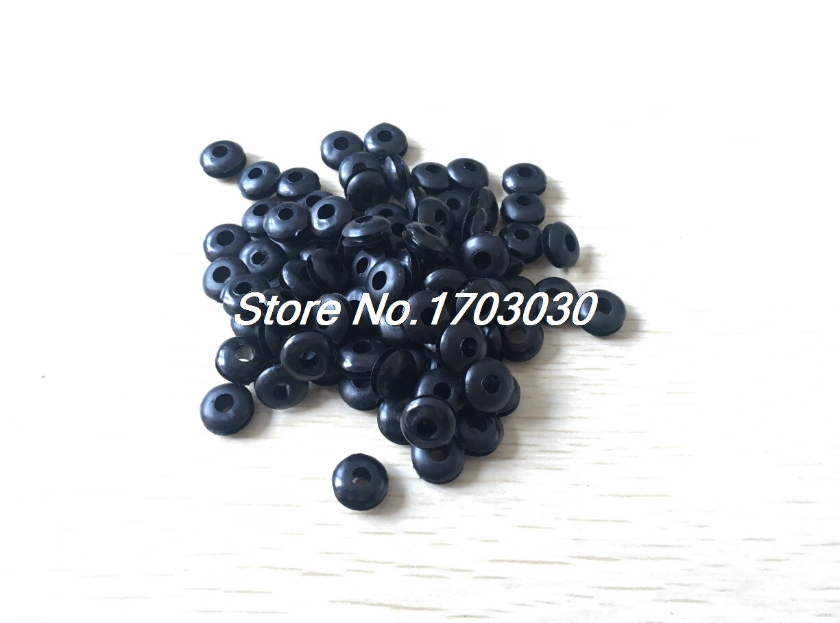 500PCS 4mm x 10mm Black Rubber Cable Wiring Gromme... – Grandado