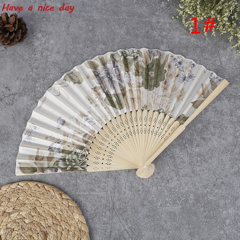 Chinese Japanese Style Silk Fan Folding Fan Weddin... – Grandado