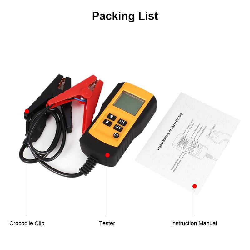 Digital Car Battery Tester 12v Lcd Auto Battery Sy... – Grandado