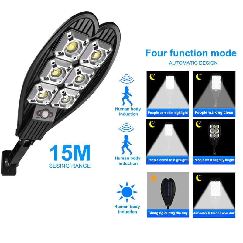 2000W Outdoor Solar Lamp Solar Powered Garden 160C... – Grandado
