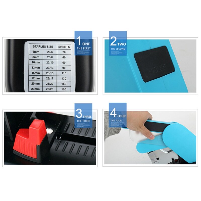 Heavy Duty Effortless Stapler 130 Sheets Thick Lar... – Grandado