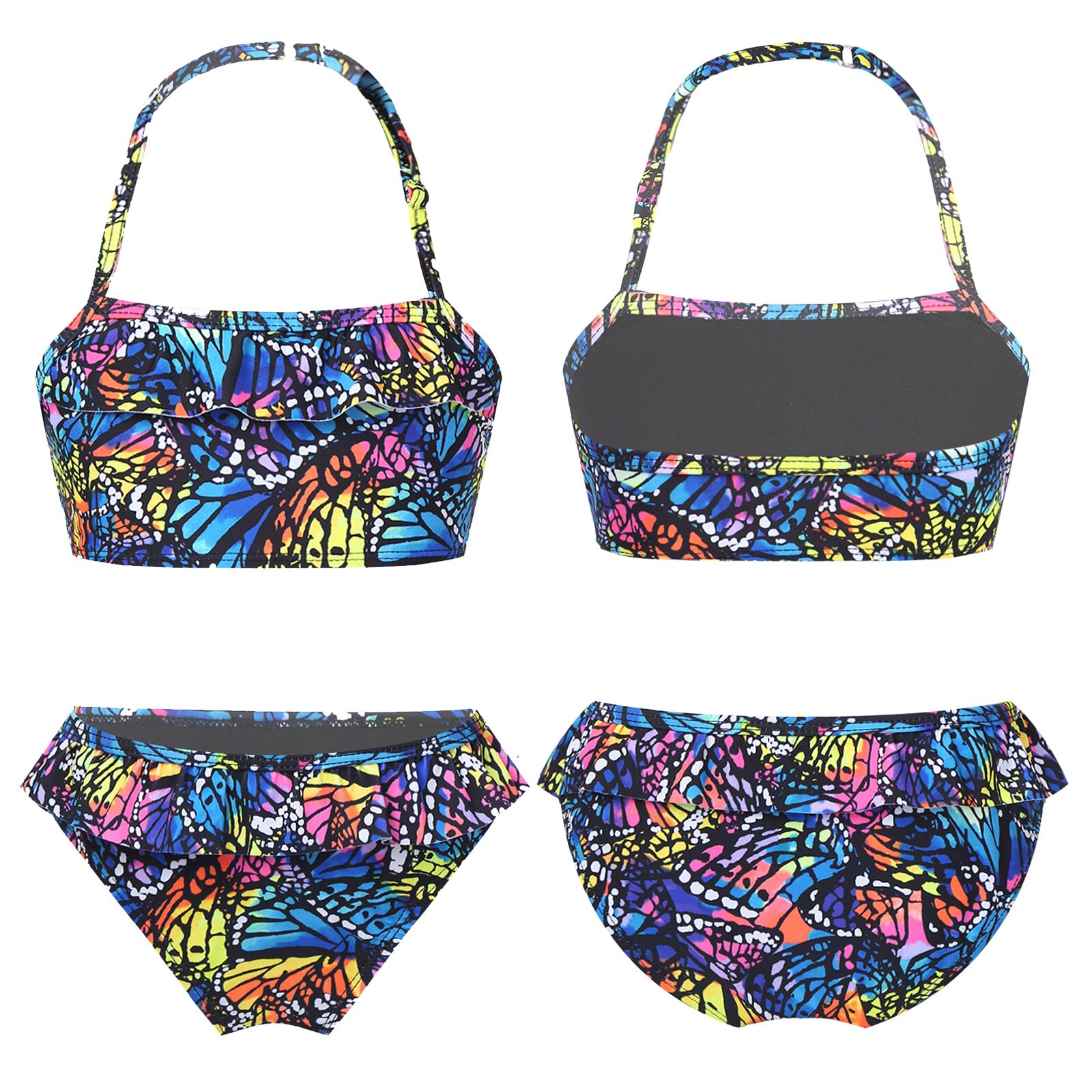 Summer Kids Girls Beach Swimwear Print Bikini Set ... – Grandado