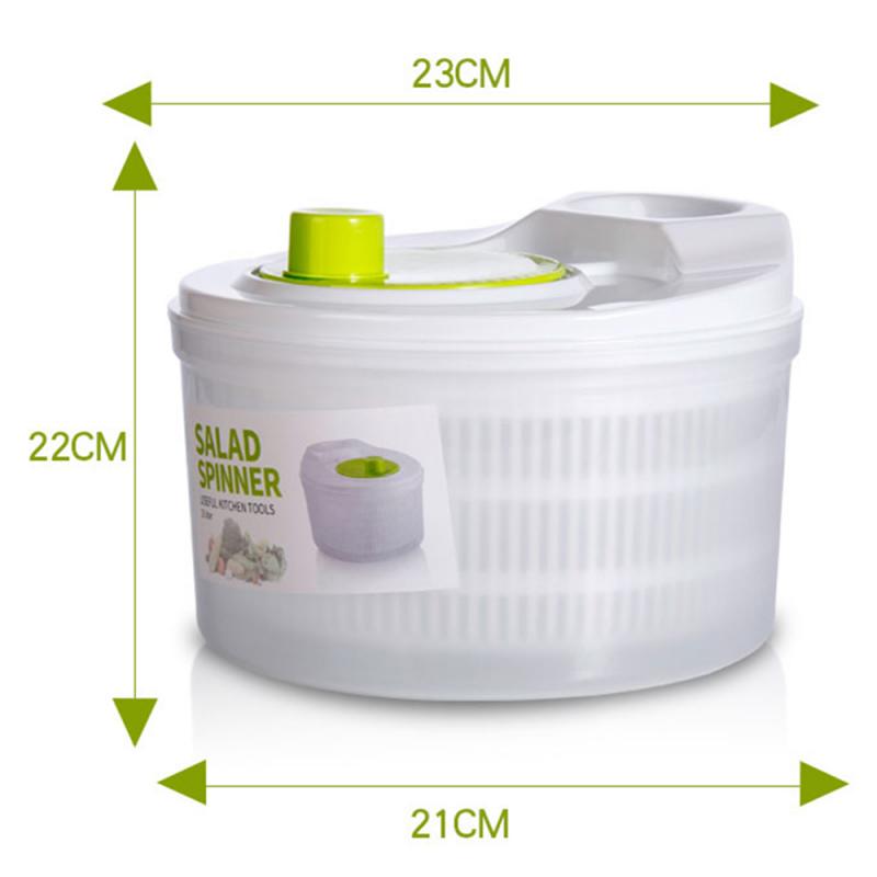 Salad Spinner Lettuce Greens Washer Dryer Drainer Crisper Strainer For ...