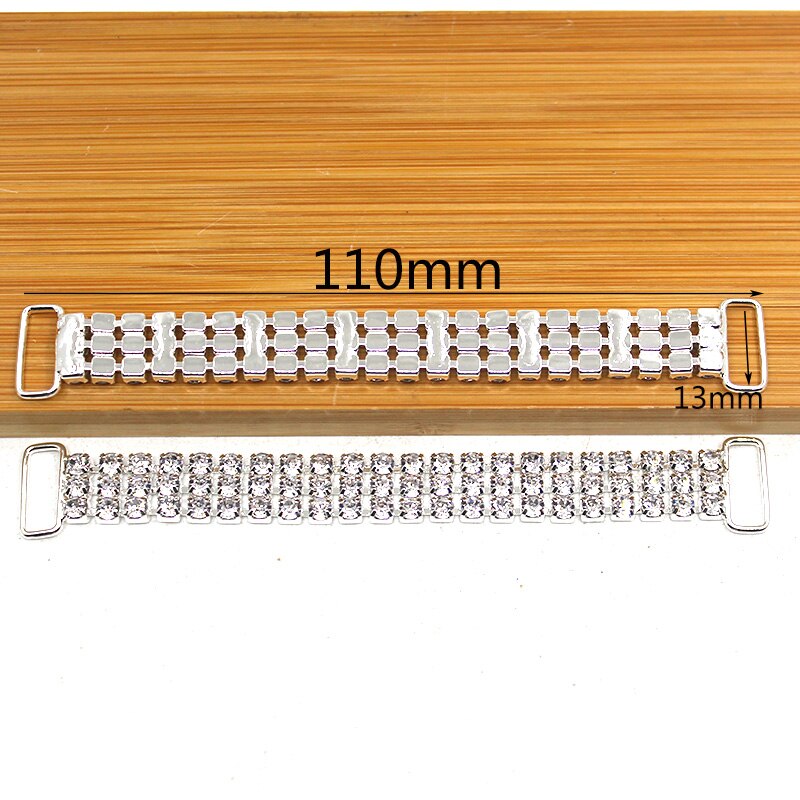 2 pieces/batch 3 Sizes 3 rows Rhinestone Chain Con... – Grandado