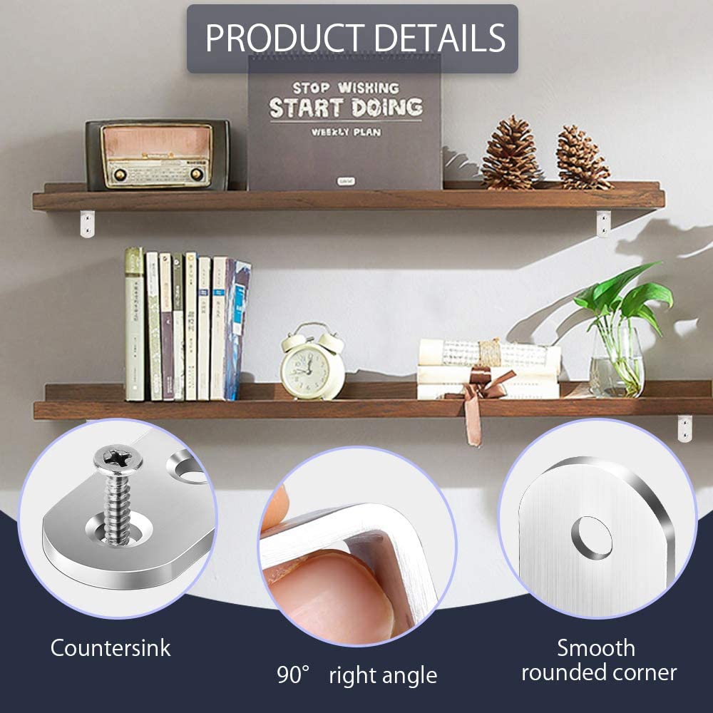 8 PCS Heave Duty Corner Brace, 40x40mm Stainless S... – Grandado