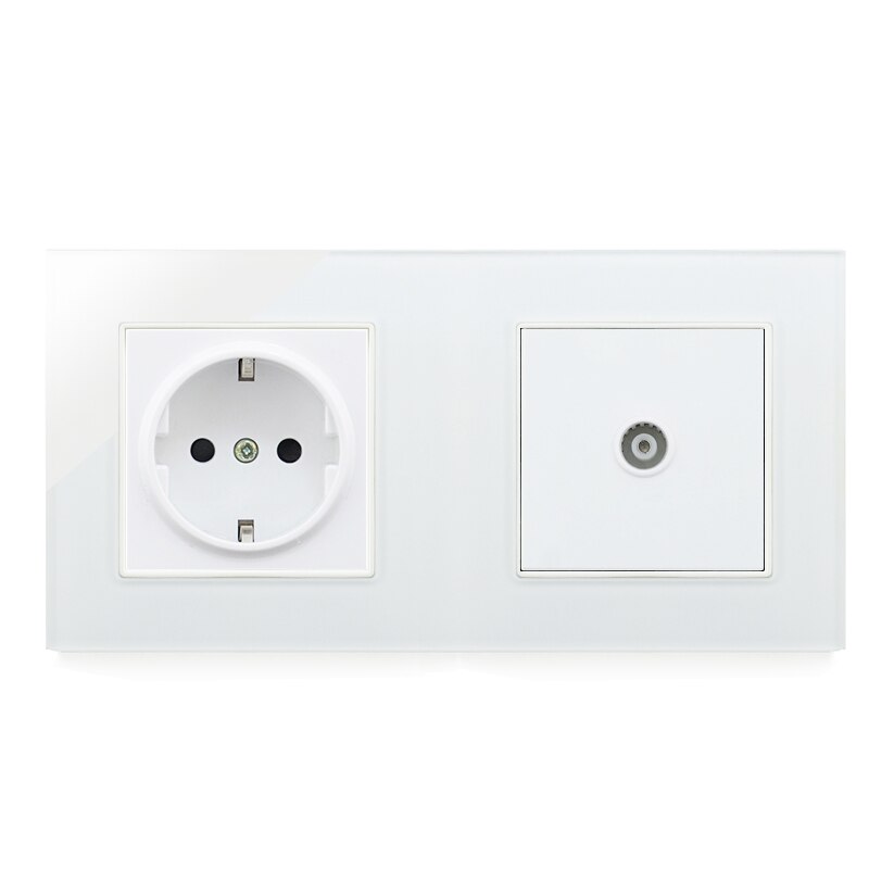 Atlectric EU DE Standard Plug Wall Power Socket RJ... – Grandado Atlectric EU DE Standard Plug Wall Power Socket RJ... – Grandado