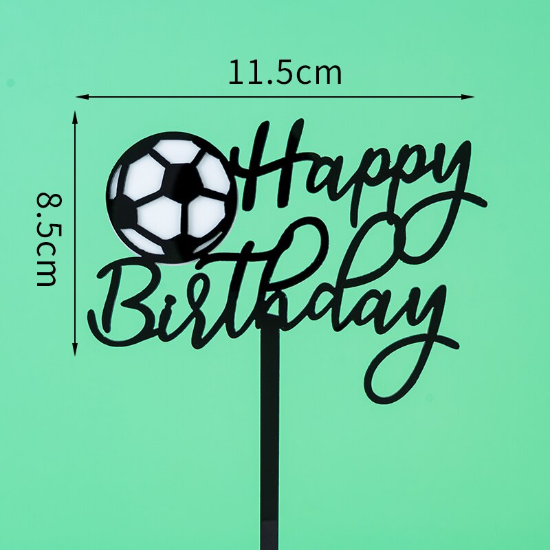 Football Cake Topper Decor Soccer Boy First Happy ... – Grandado