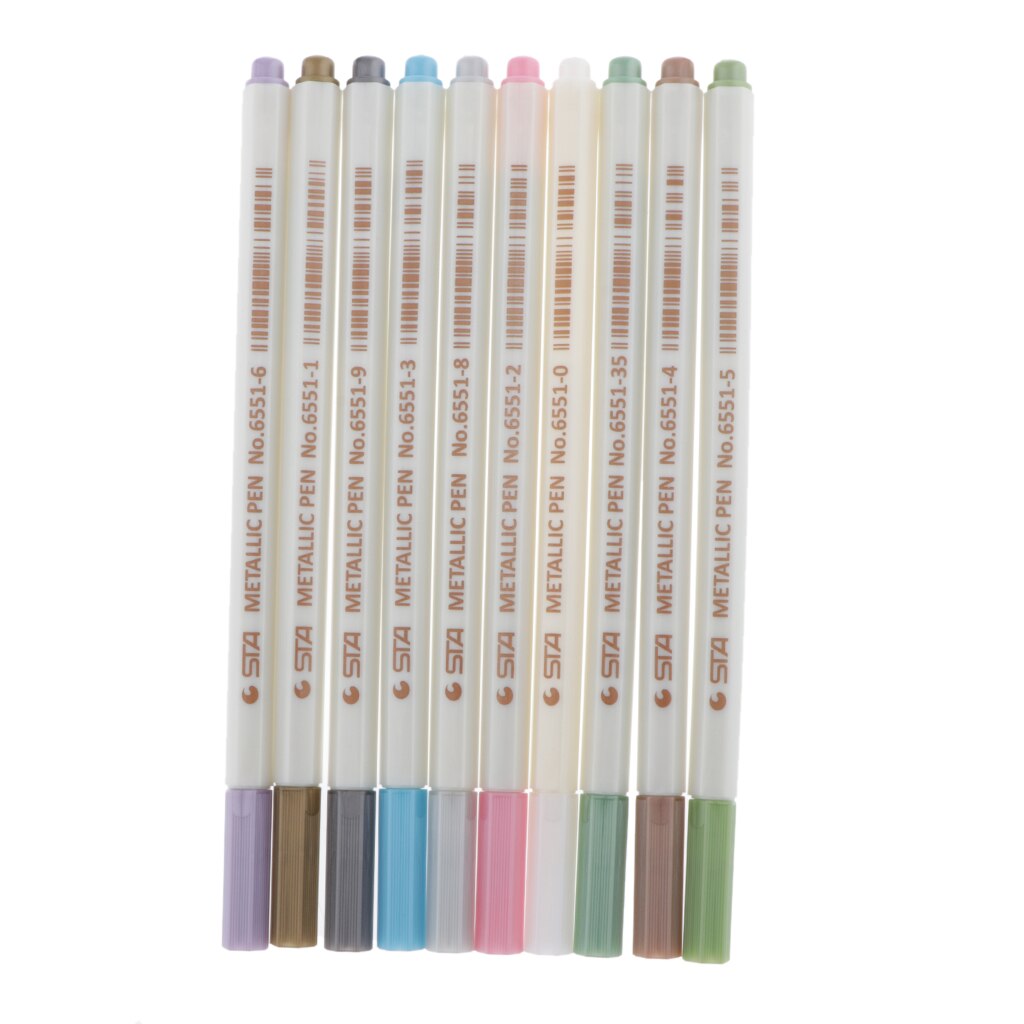 6/10 Kleuren Metallic Pen Potlood Marker Diy Album... – Grandado