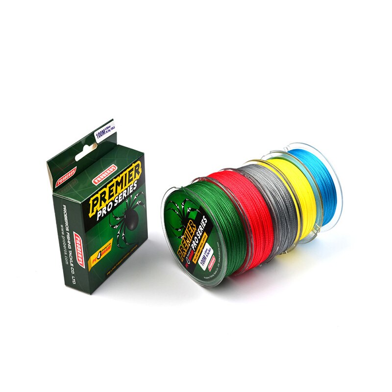 100M Fishing PE Line Red/Green/Grey/Yellow/Blue br... – Grandado