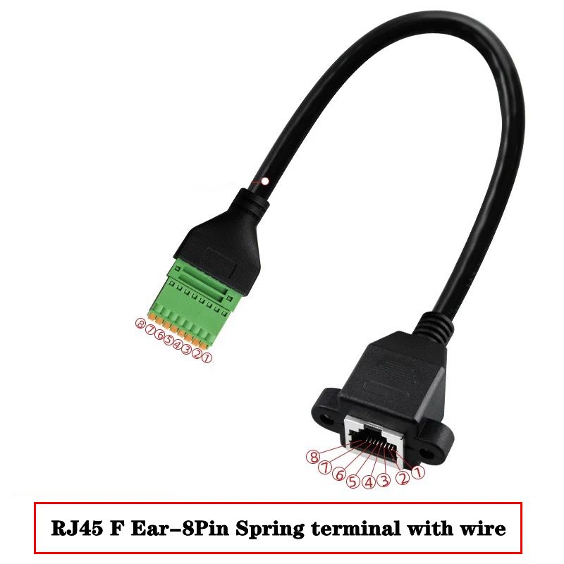 RJ45 to Screw Terminal Block 8P Connector Ethernet... – Grandado