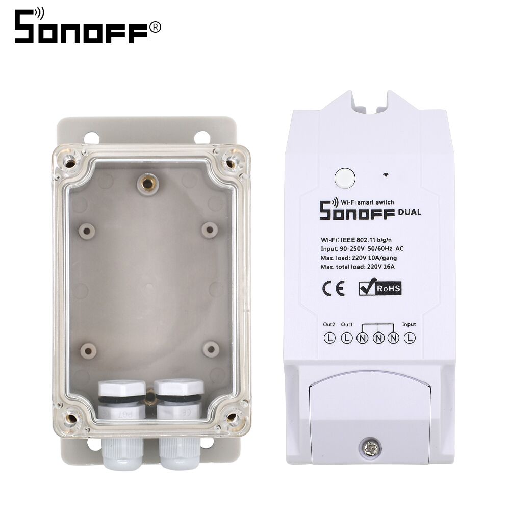 Itead Sonoff Dual R2 2CH 2 Gang Draadloze Afstands... – Grandado