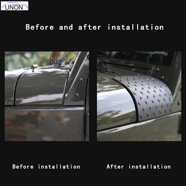 Black Cowl Body Armor Car Side Outer Cowling Cover... – Grandado