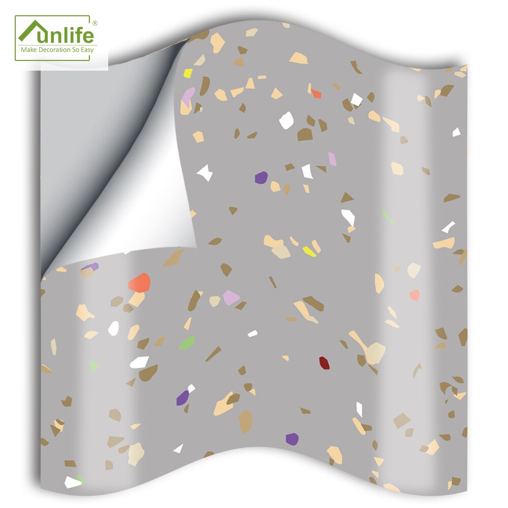 Funlife® Gray Terrazzo Wall Sticker Waterproof Rem... – Vicedeal
