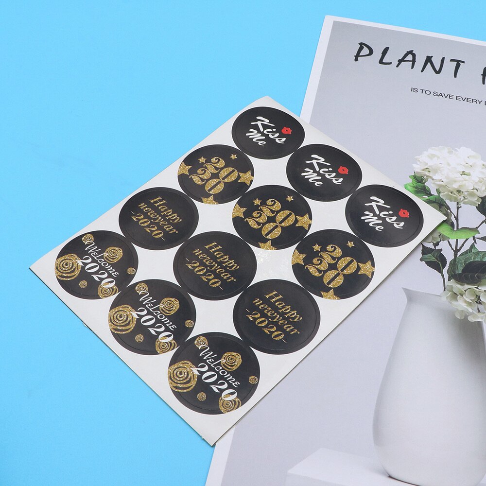 240 Stuks Luxe Jaar Afdichting Stickers Ronde Labe... – Vicedeal