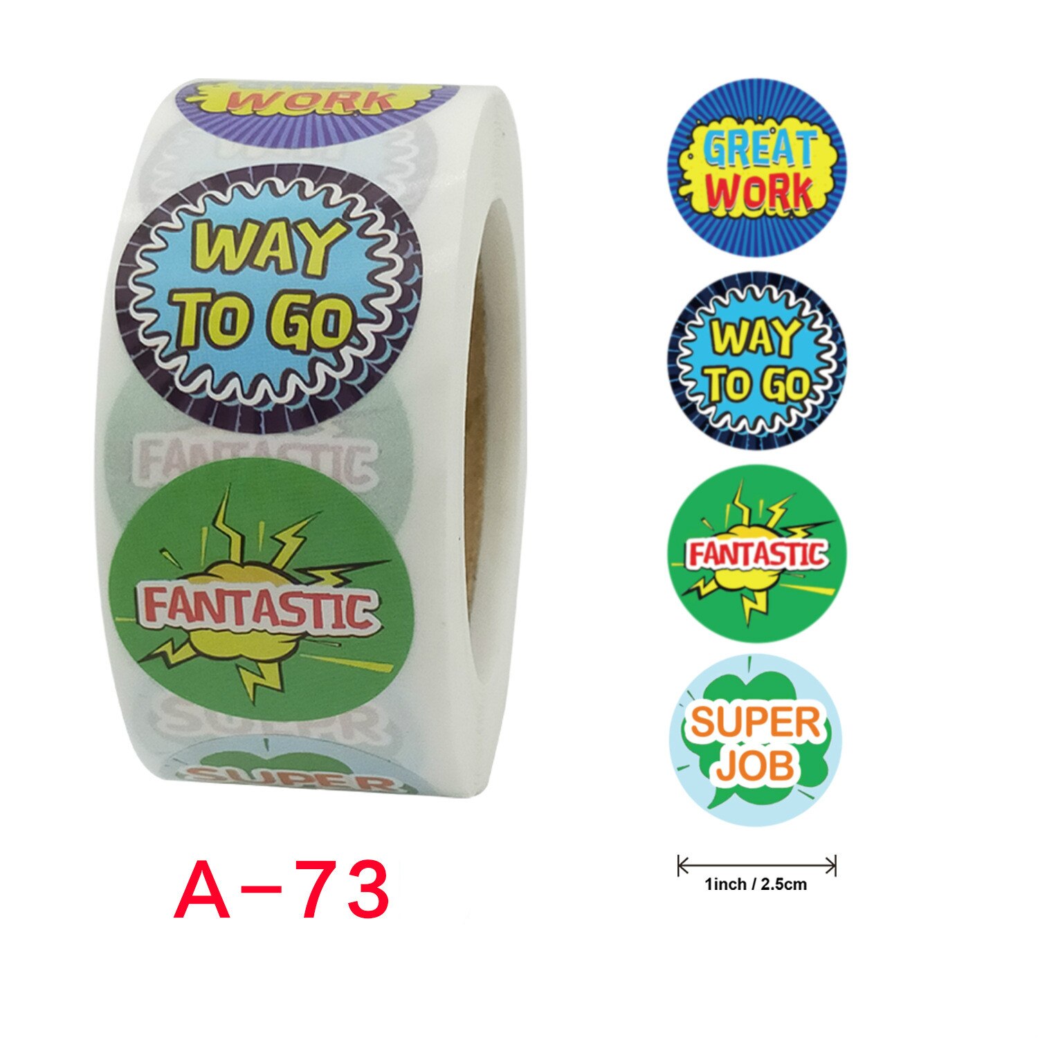 500Pcs 1 "Goed Gedrag Beloning Stickers Kleur... – Grandado