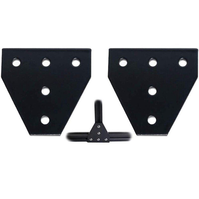 2 Pcs / Batch 5 Hole Black Connector Plate Plate C... – Grandado