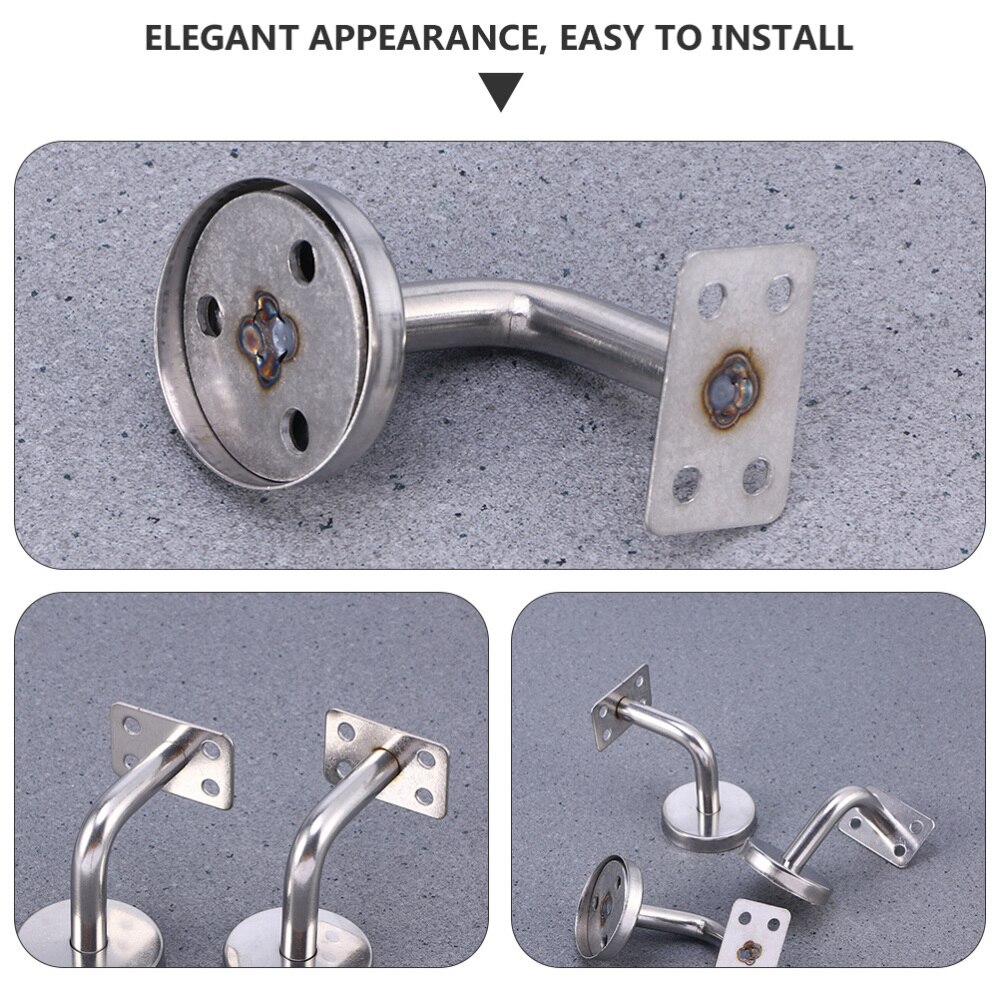1pc Stainless Steel Handrail Wall Mounted Bracket ... – Vicedeal