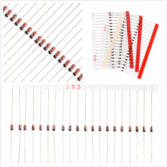 150 pieces of 30 value 1/2W 0.5W Zener diode kit 2... – Grandado