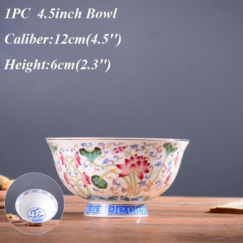 4/5/6inch Chinese Enamel Color Ceramic Tableware H... – Grandado