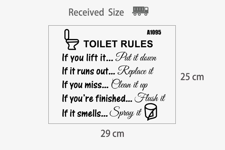 Toilet Stickers European and American Motto Wall S... – Grandado