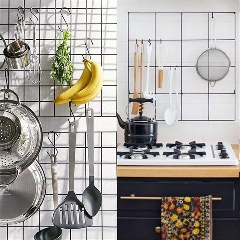 Nordic Style Metal Iron Mesh Grid Wall Photos Pict... – Vicedeal